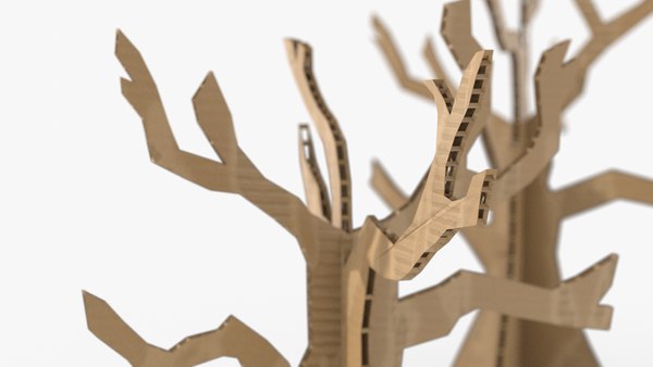 3D cardboard trees dae model - TurboSquid 1842104