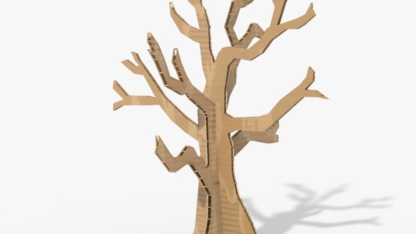 3D cardboard trees dae model - TurboSquid 1842104