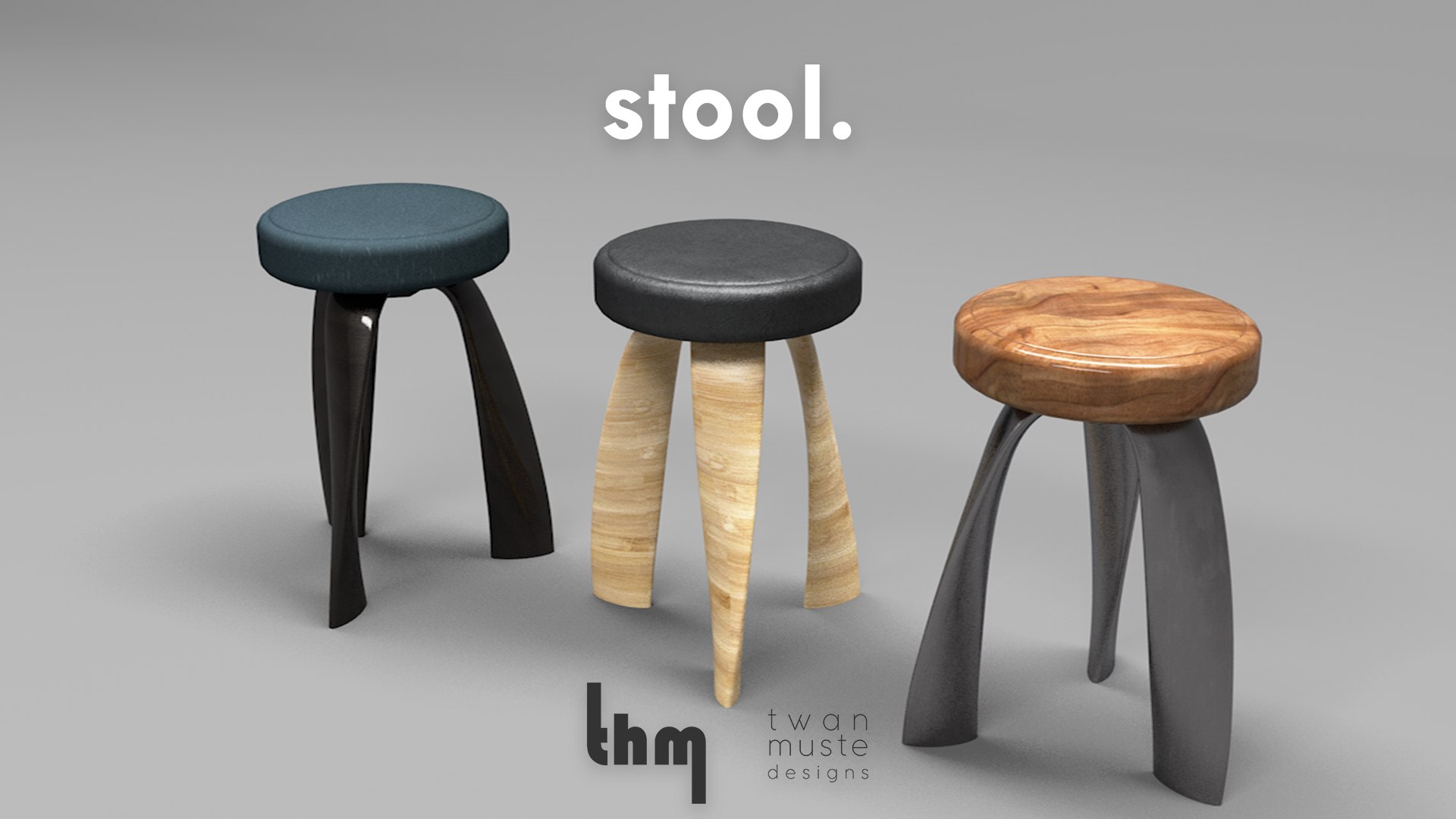 Stool Modern Design 3D Model - TurboSquid 1586783