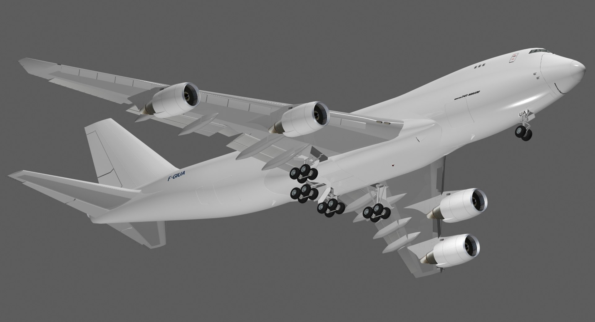 boeing 747-400 erf 3d model
