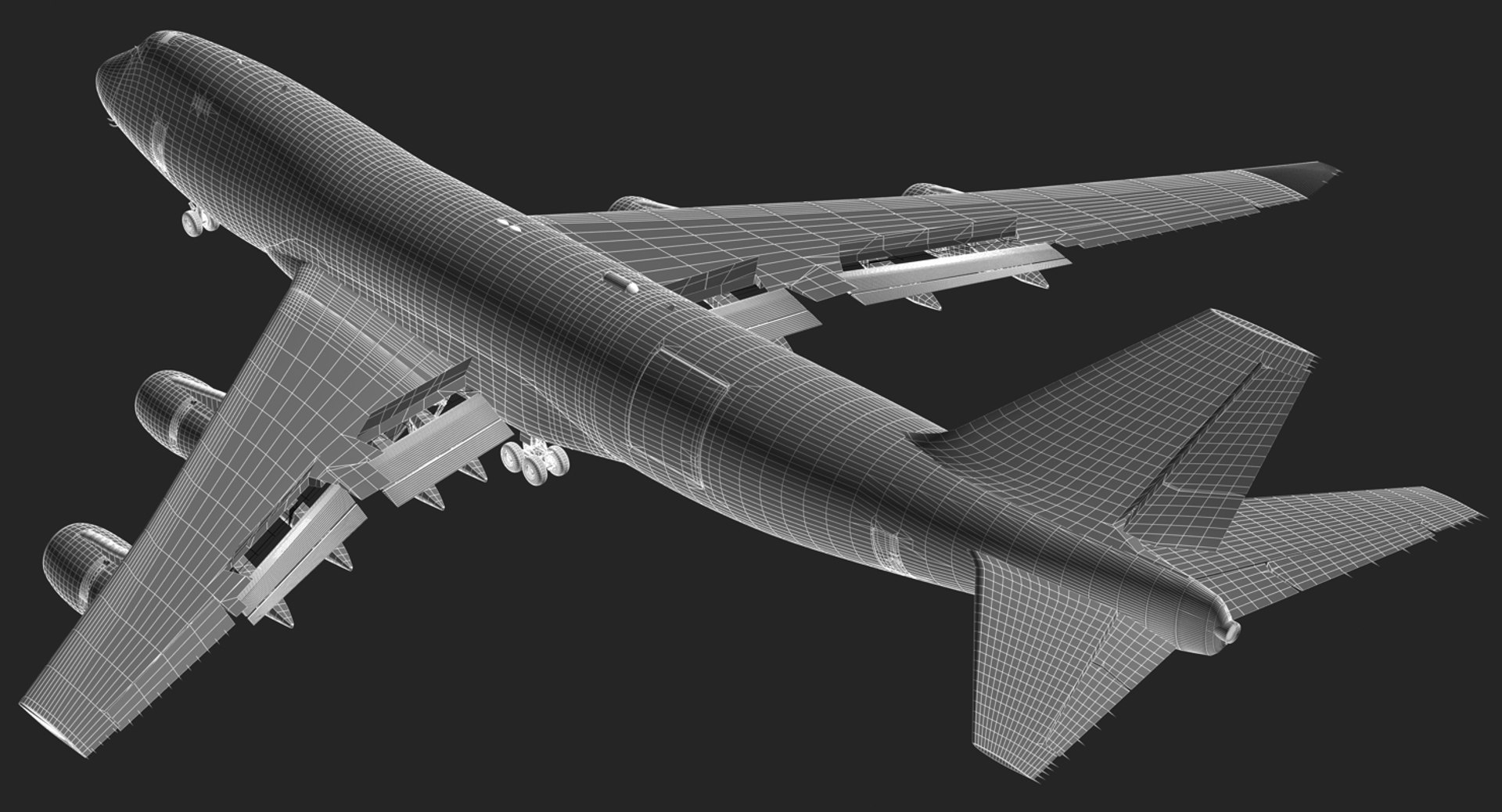 boeing 747-400 erf 3d model