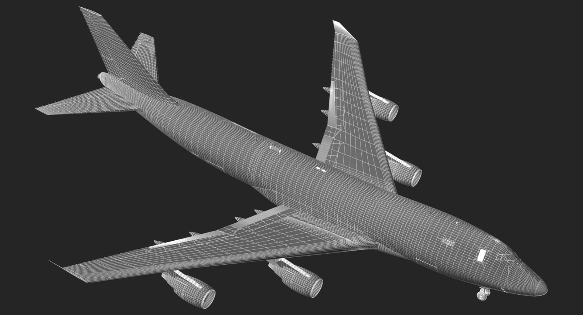 boeing 747-400 erf 3d model