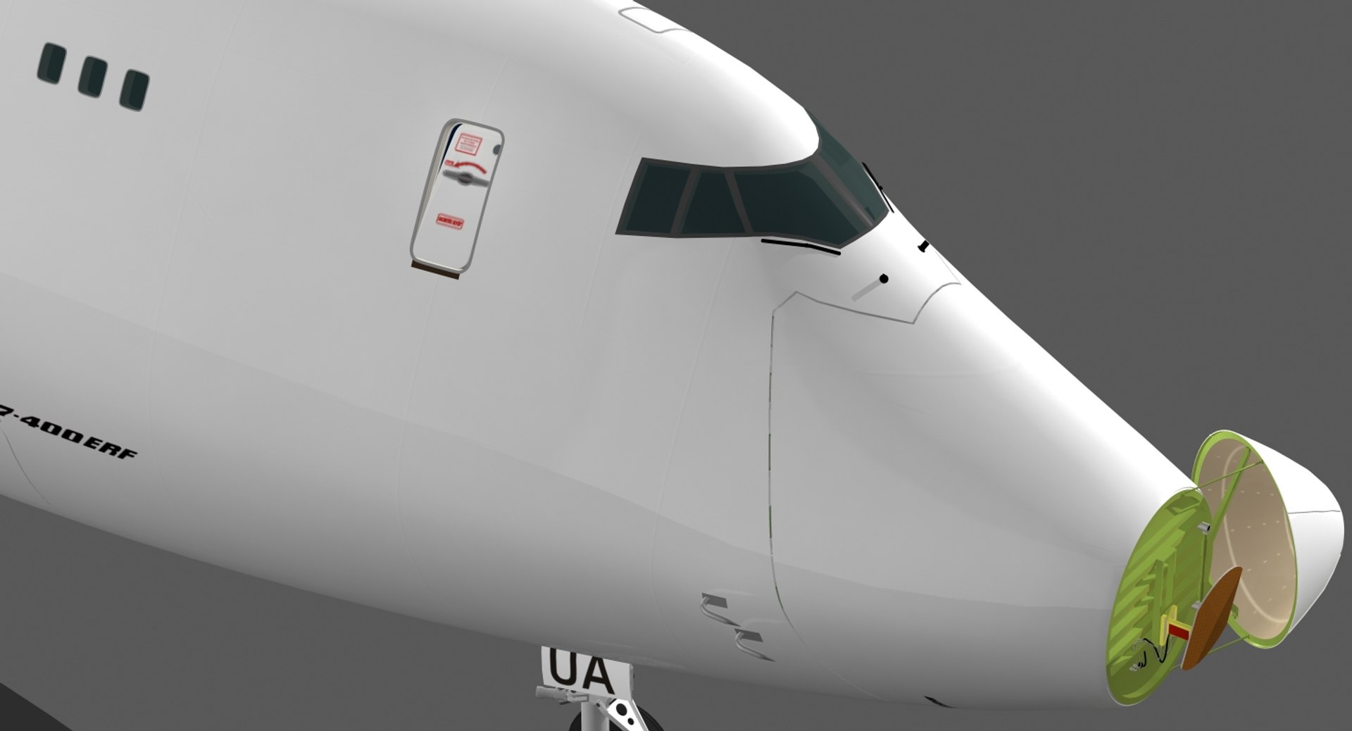 boeing 747-400 erf 3d model