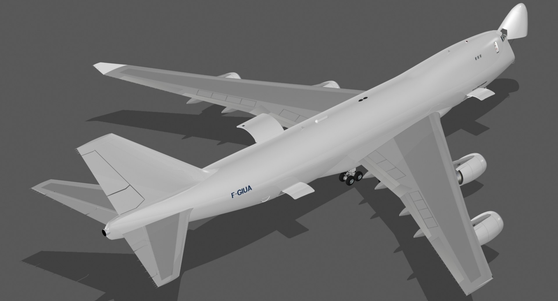 Boeing 747-400 Erf 3d Model
