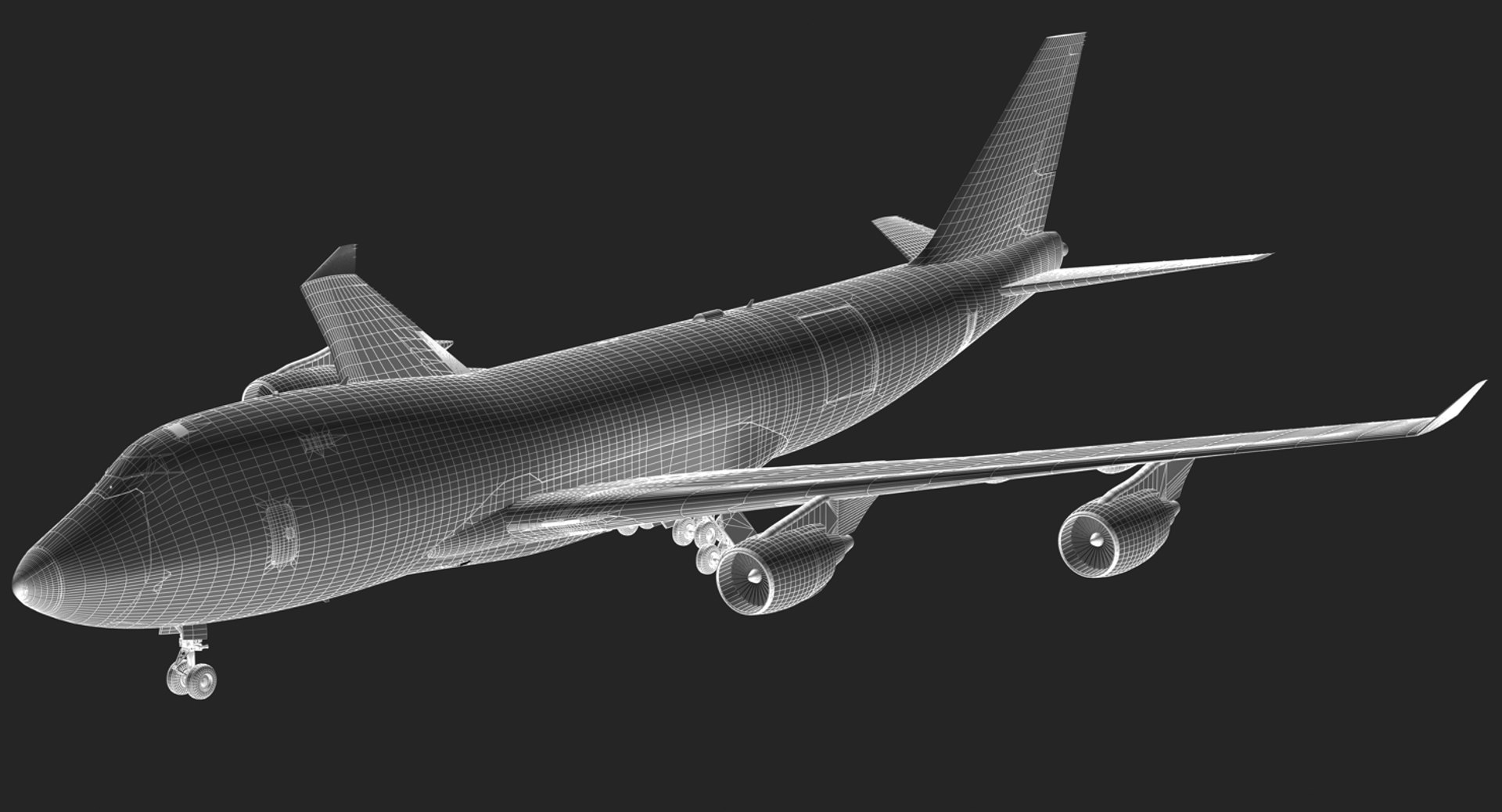 boeing 747-400 erf 3d model