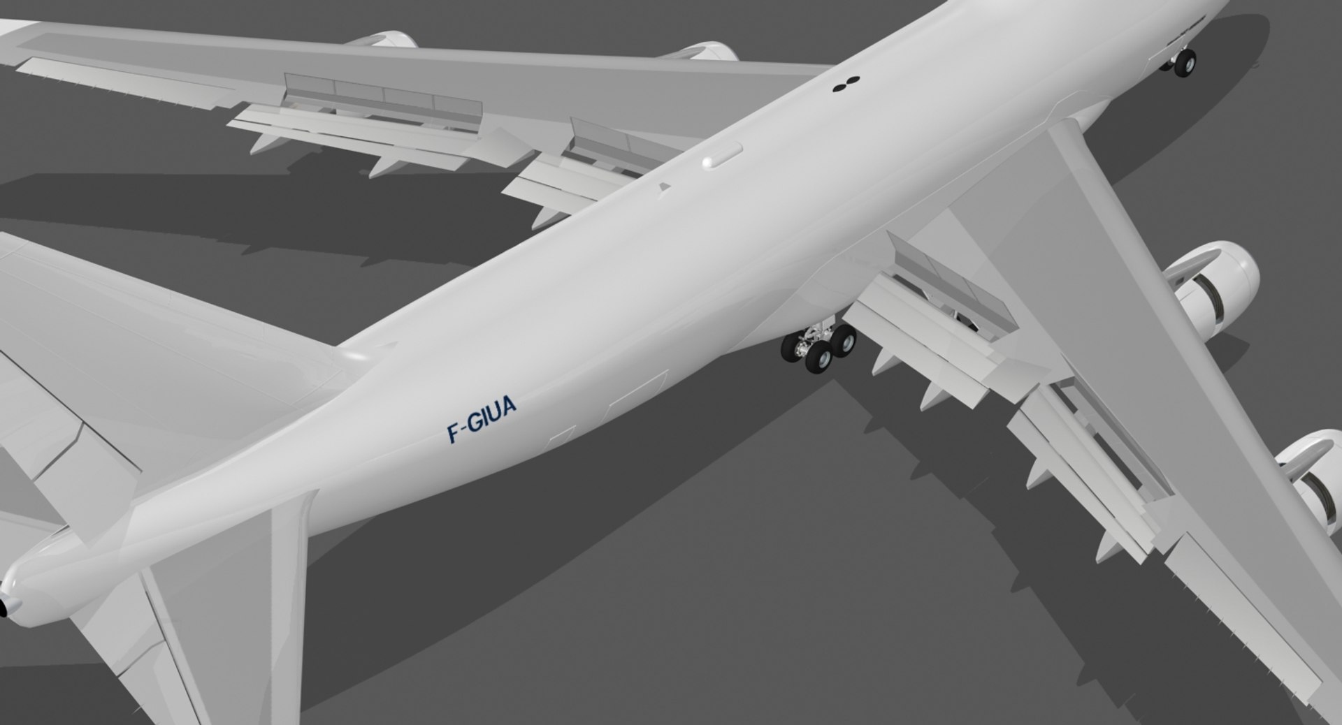 boeing 747-400 erf 3d model