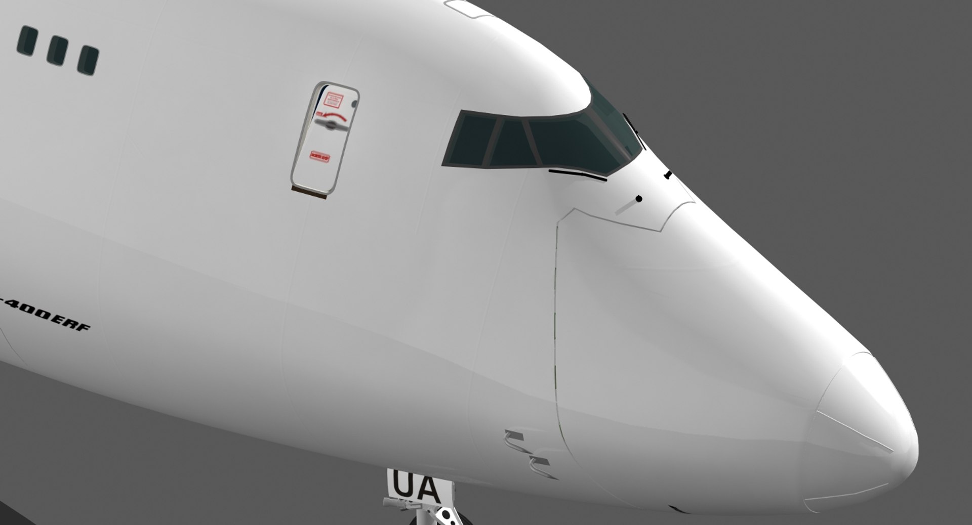 boeing 747-400 erf 3d model