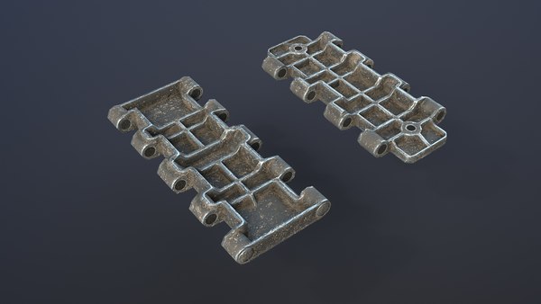 3D T-34 Tank Tracks Set model - TurboSquid 1780724