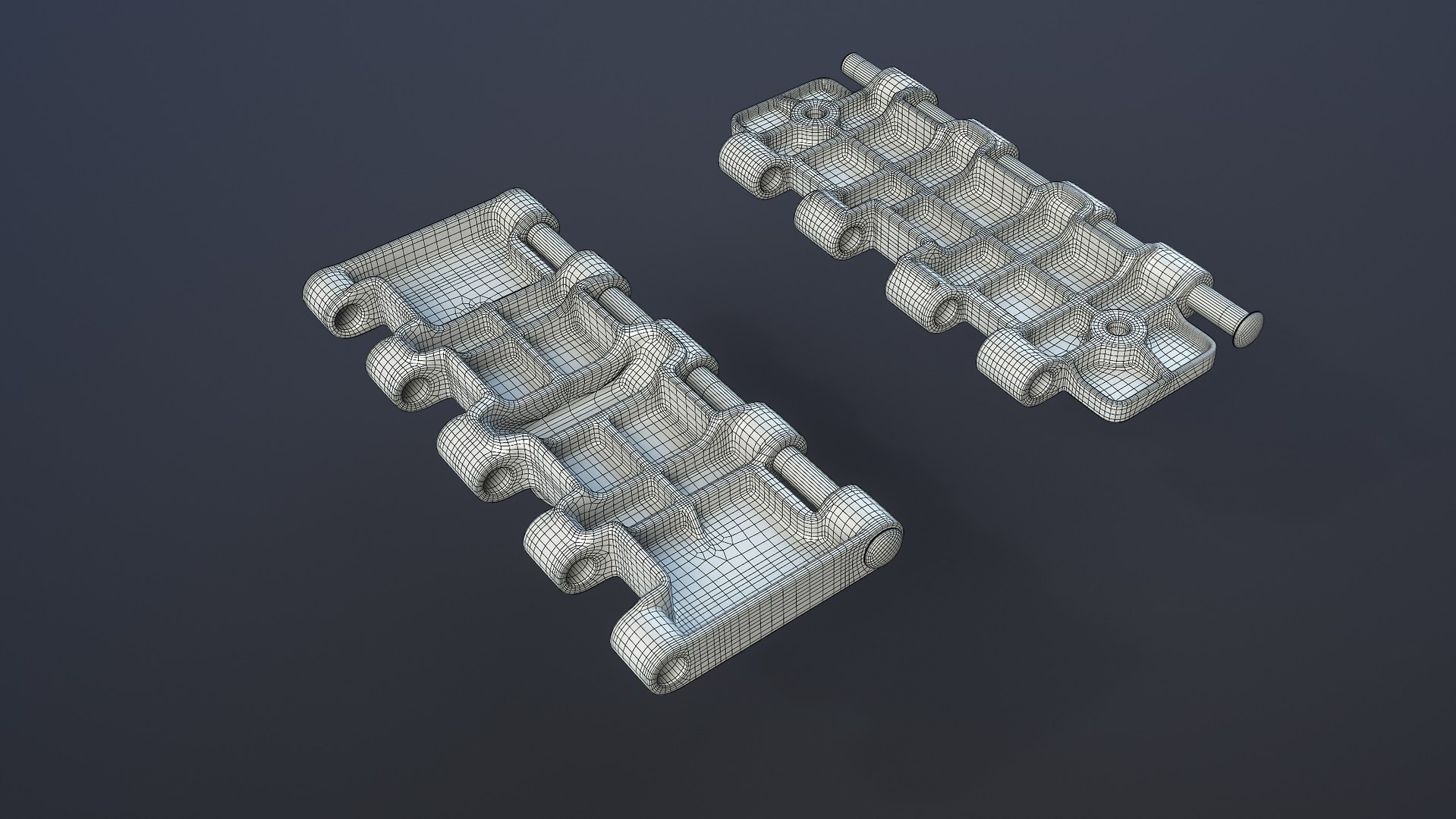 3D T-34 Tank Tracks Set Model - TurboSquid 1780724