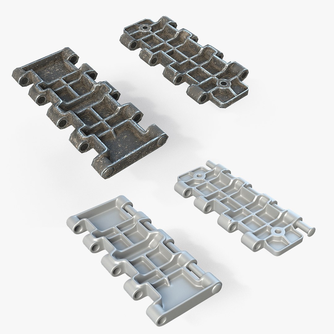 3D T-34 Tank Tracks Set model - TurboSquid 1780724