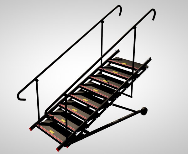 Stairs platform working 3D model - TurboSquid 1449120