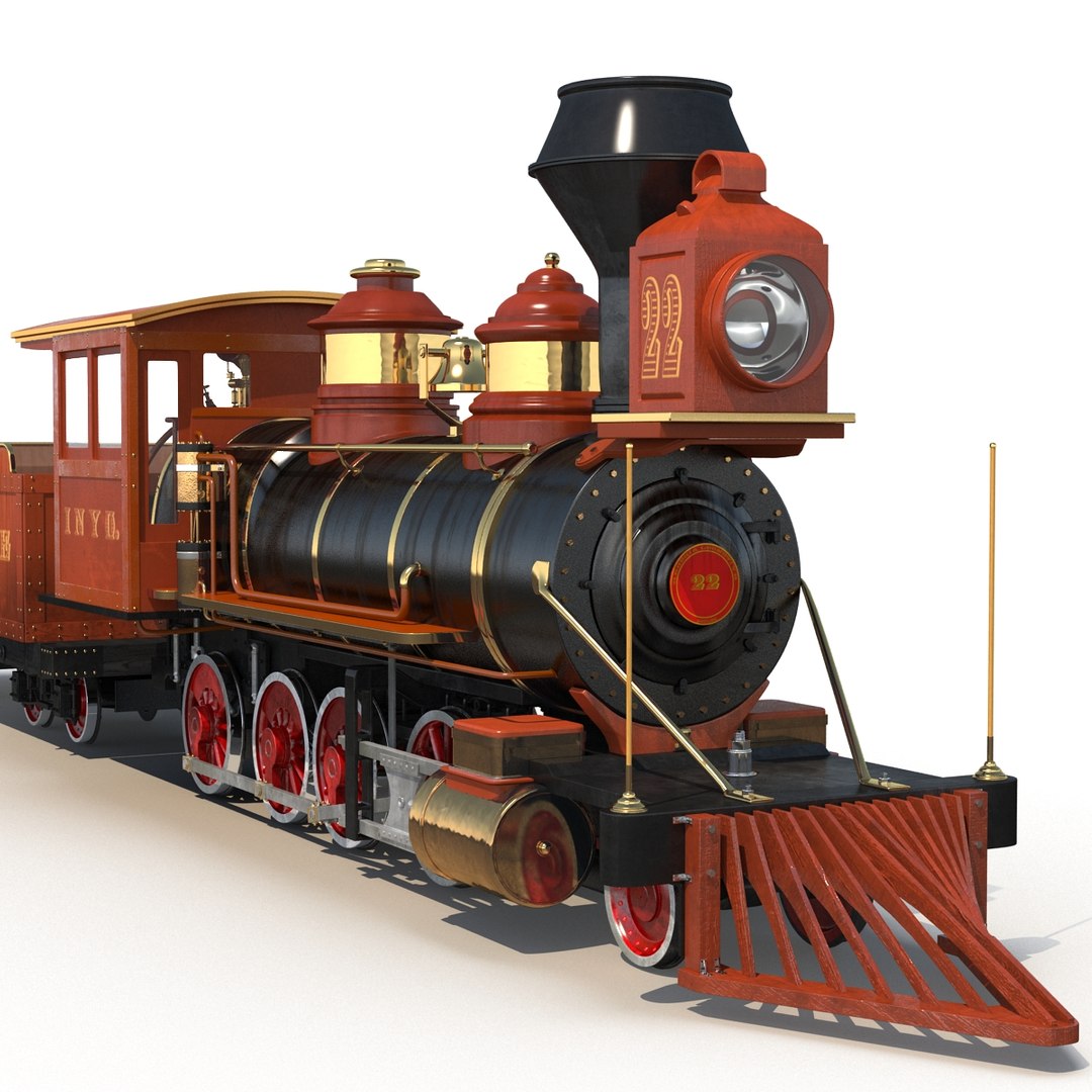 3ds steam train wagon
