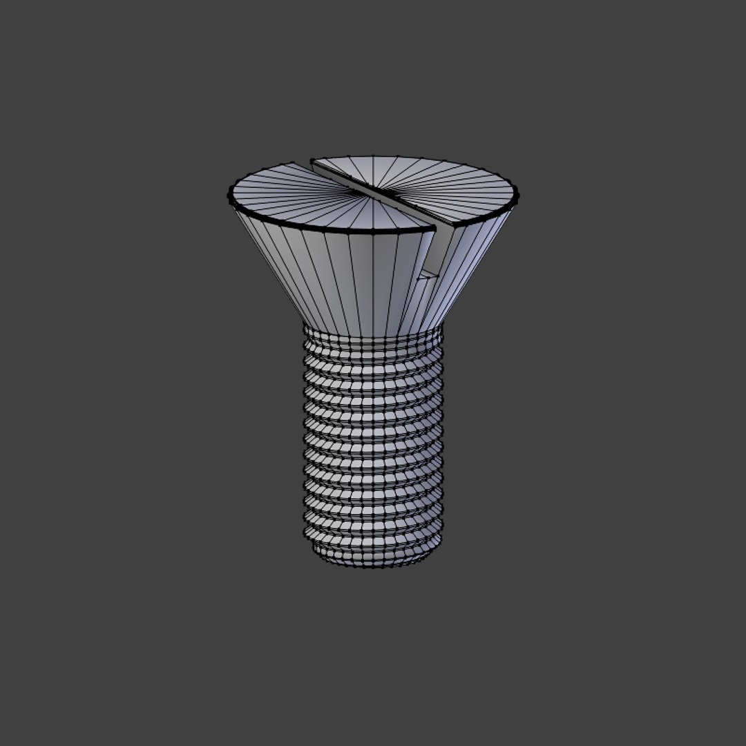 3d model screw bolt
