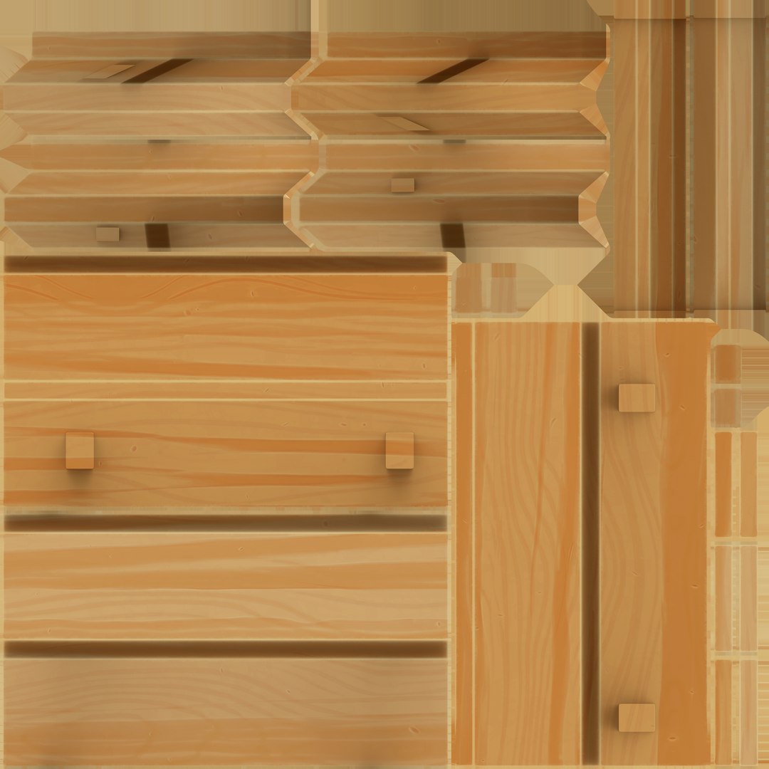 3D Cartoon Tables Pallet And Box - TurboSquid 2353418