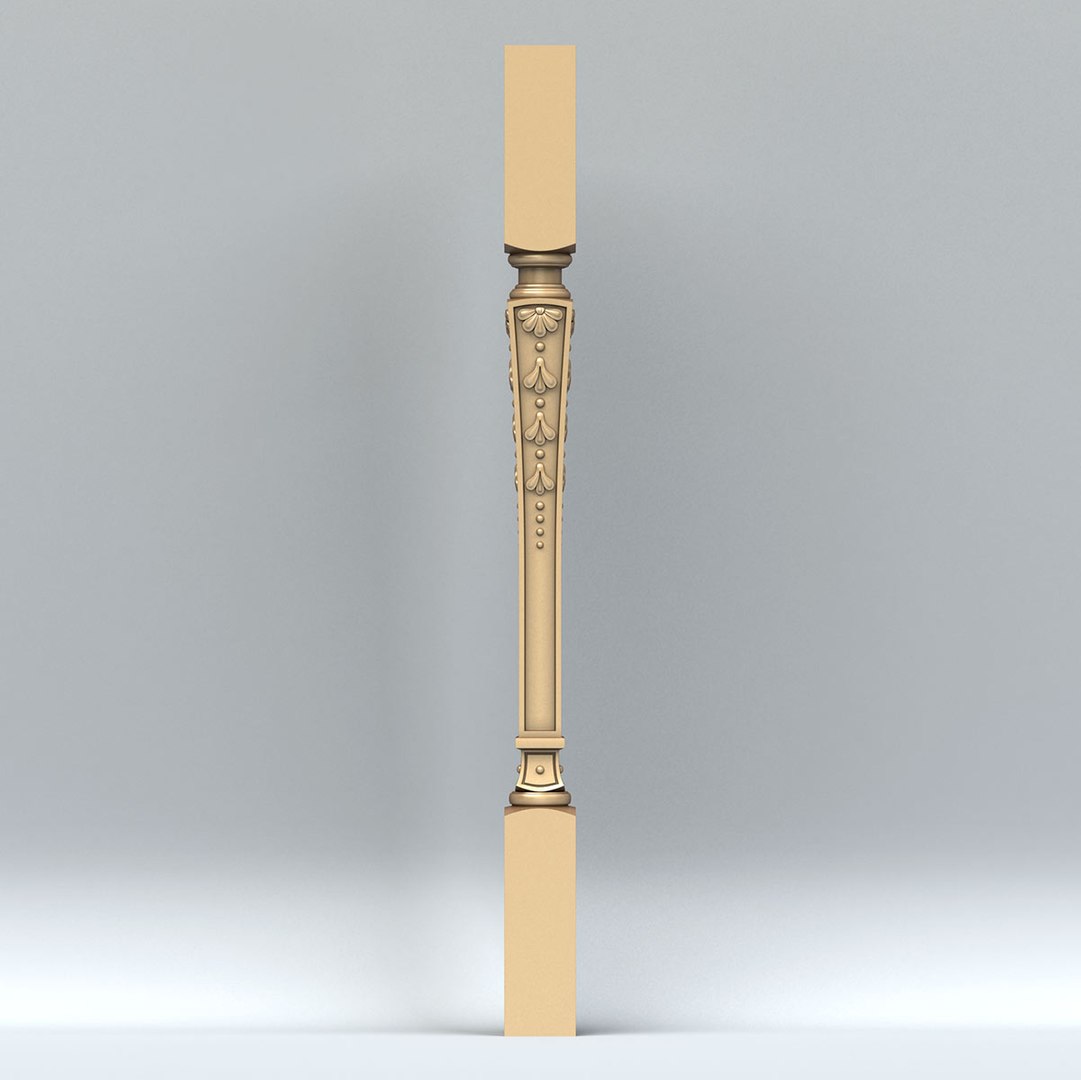Baluster Cnc Stl 3D - TurboSquid 1654782