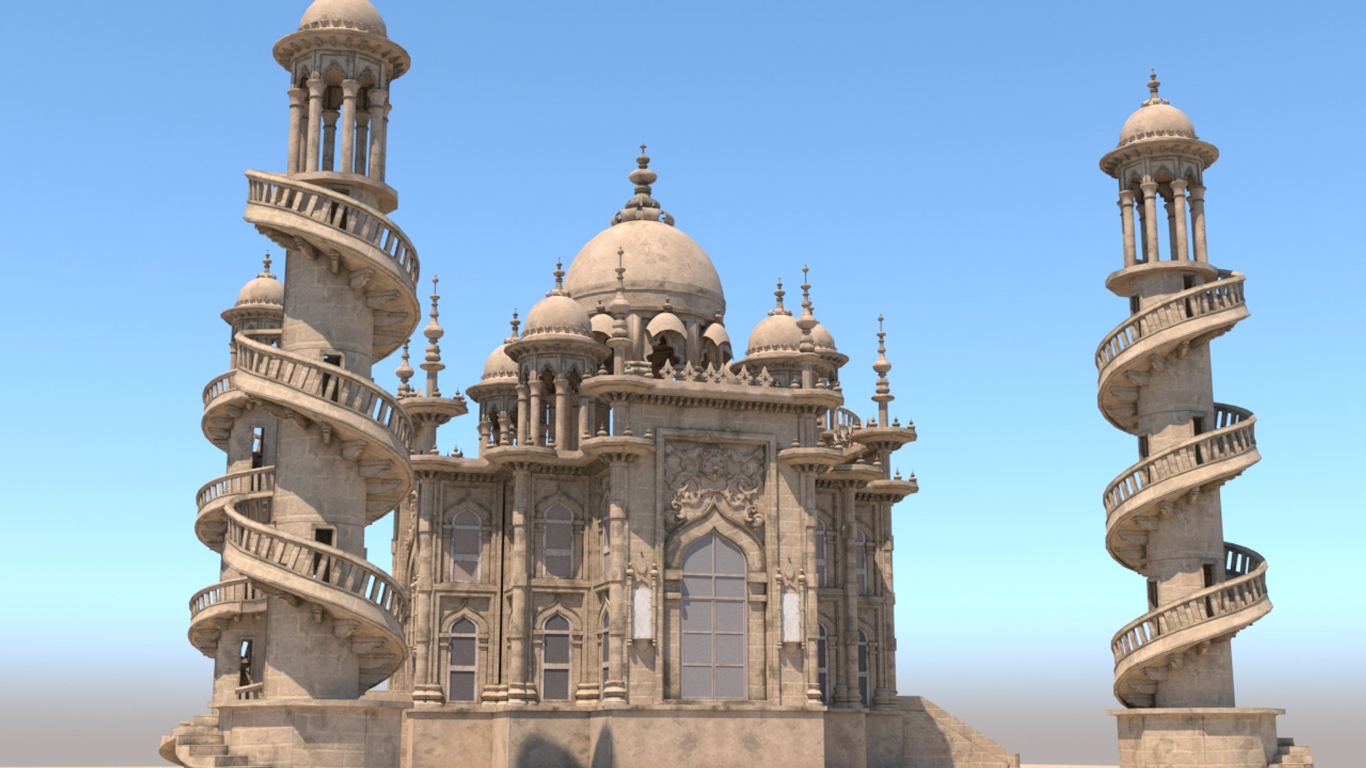 3D Mahabat Maqbara - TurboSquid 1653877