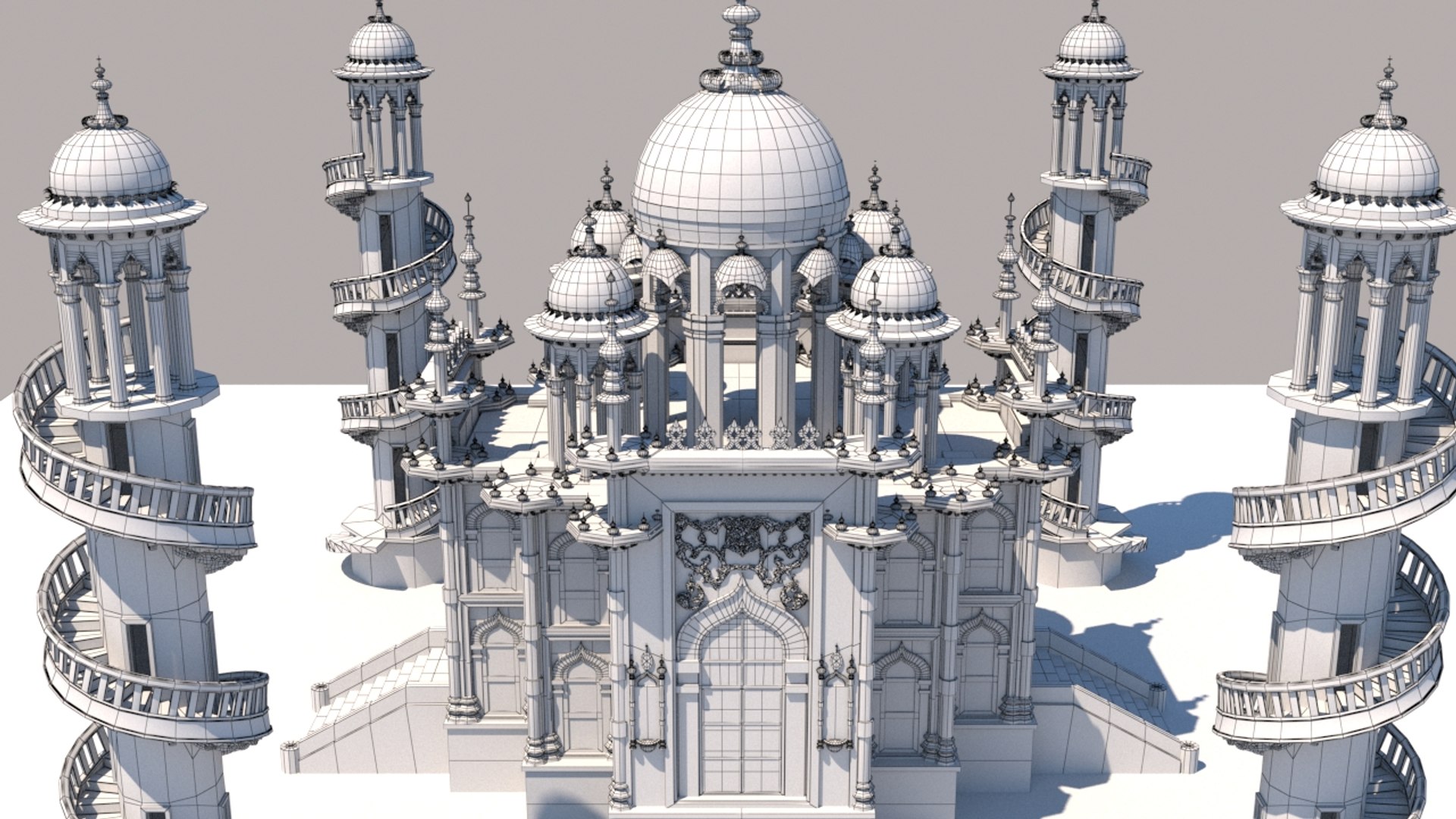 3D Mahabat Maqbara - TurboSquid 1653877
