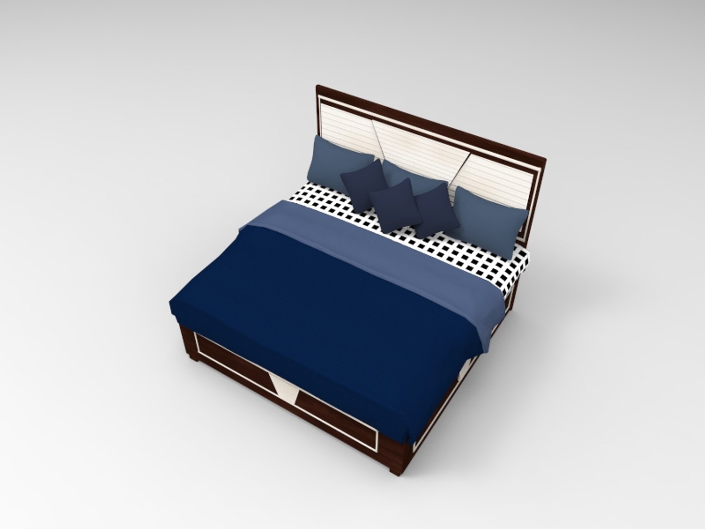 3D Bed Ar Vr Model - TurboSquid 1304231