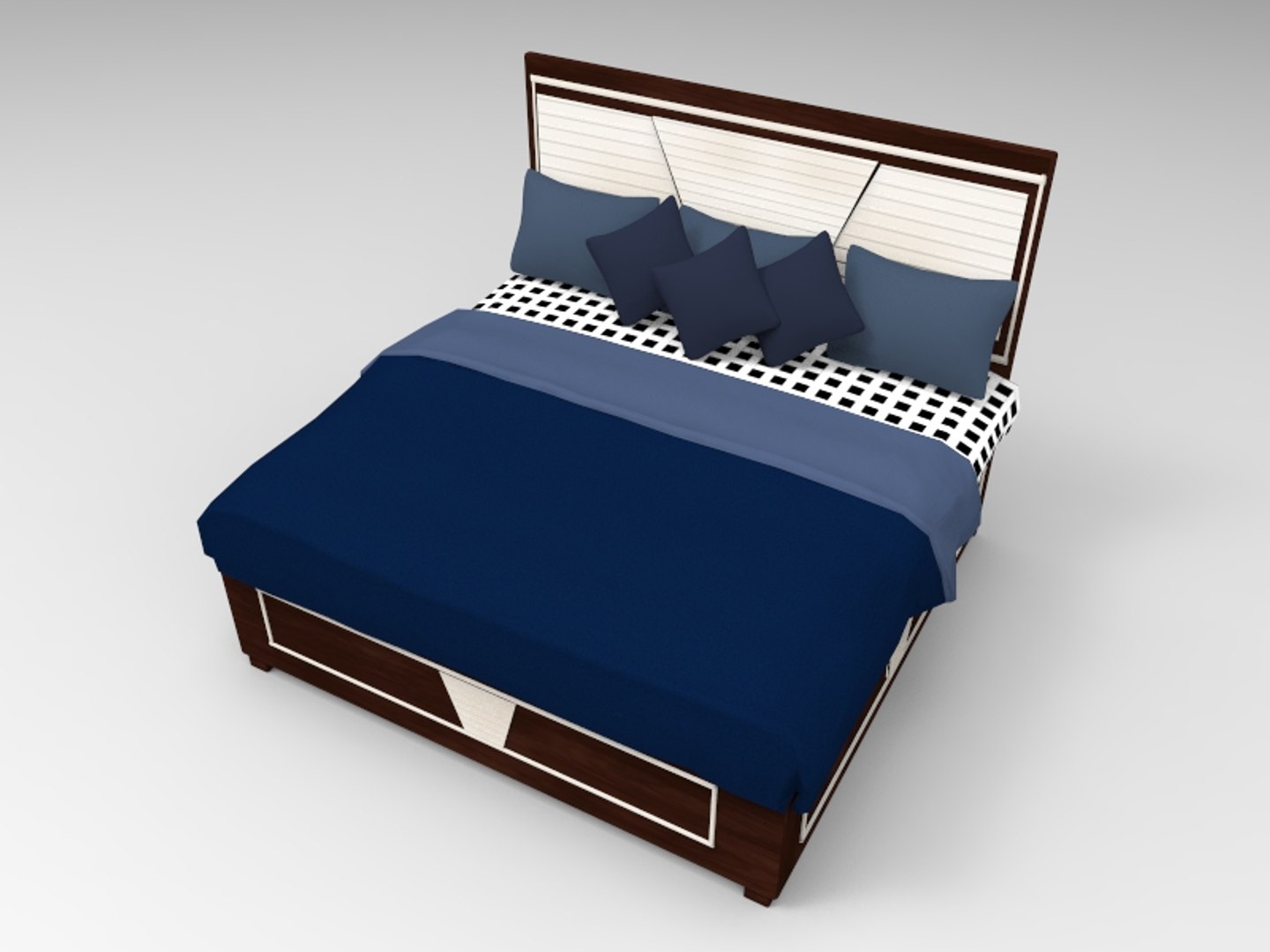 3D Bed Ar Vr Model - TurboSquid 1304231