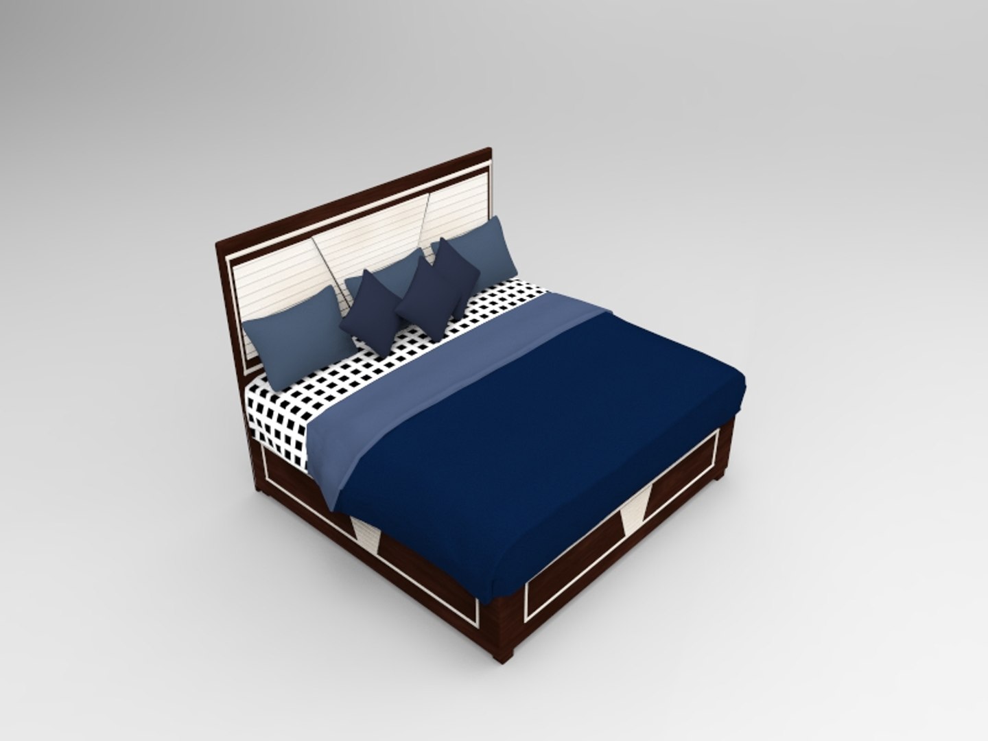 3D Bed Ar Vr Model - TurboSquid 1304231