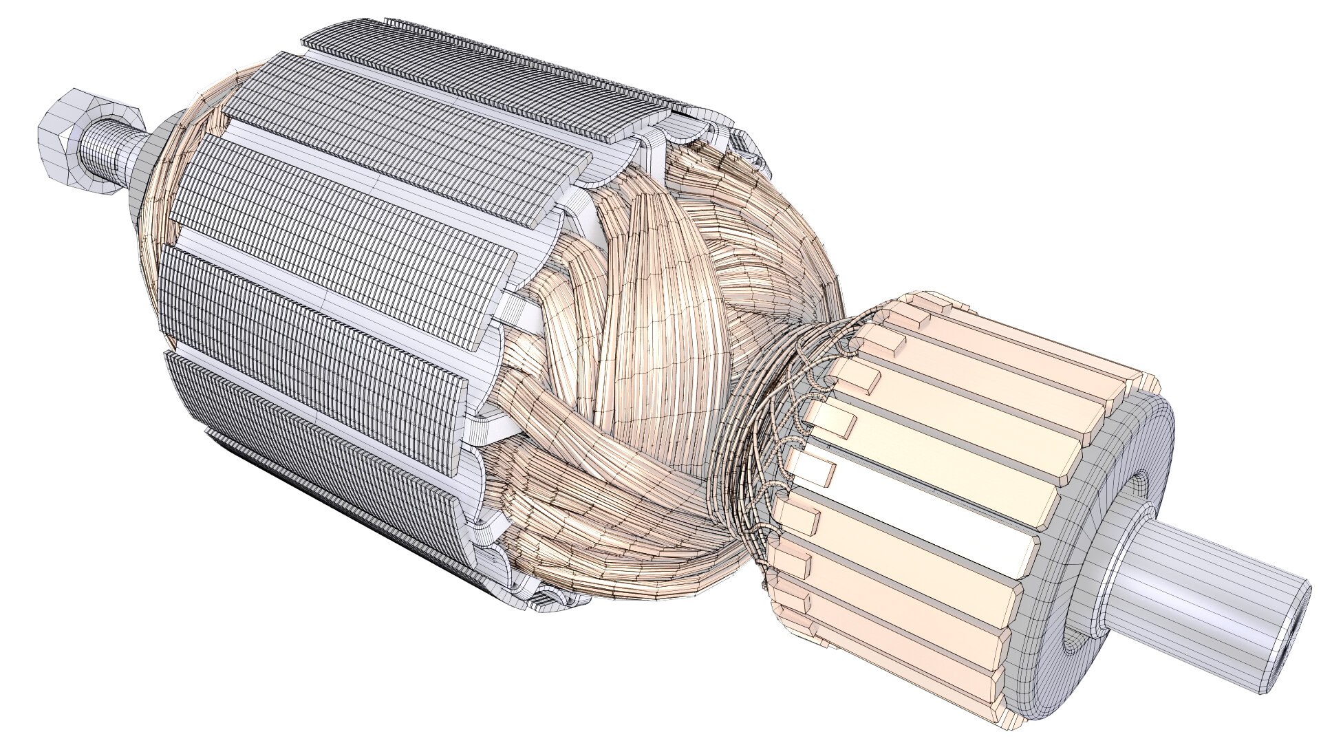 Brushed Motor Rotor 110 3D Model - TurboSquid 2387978