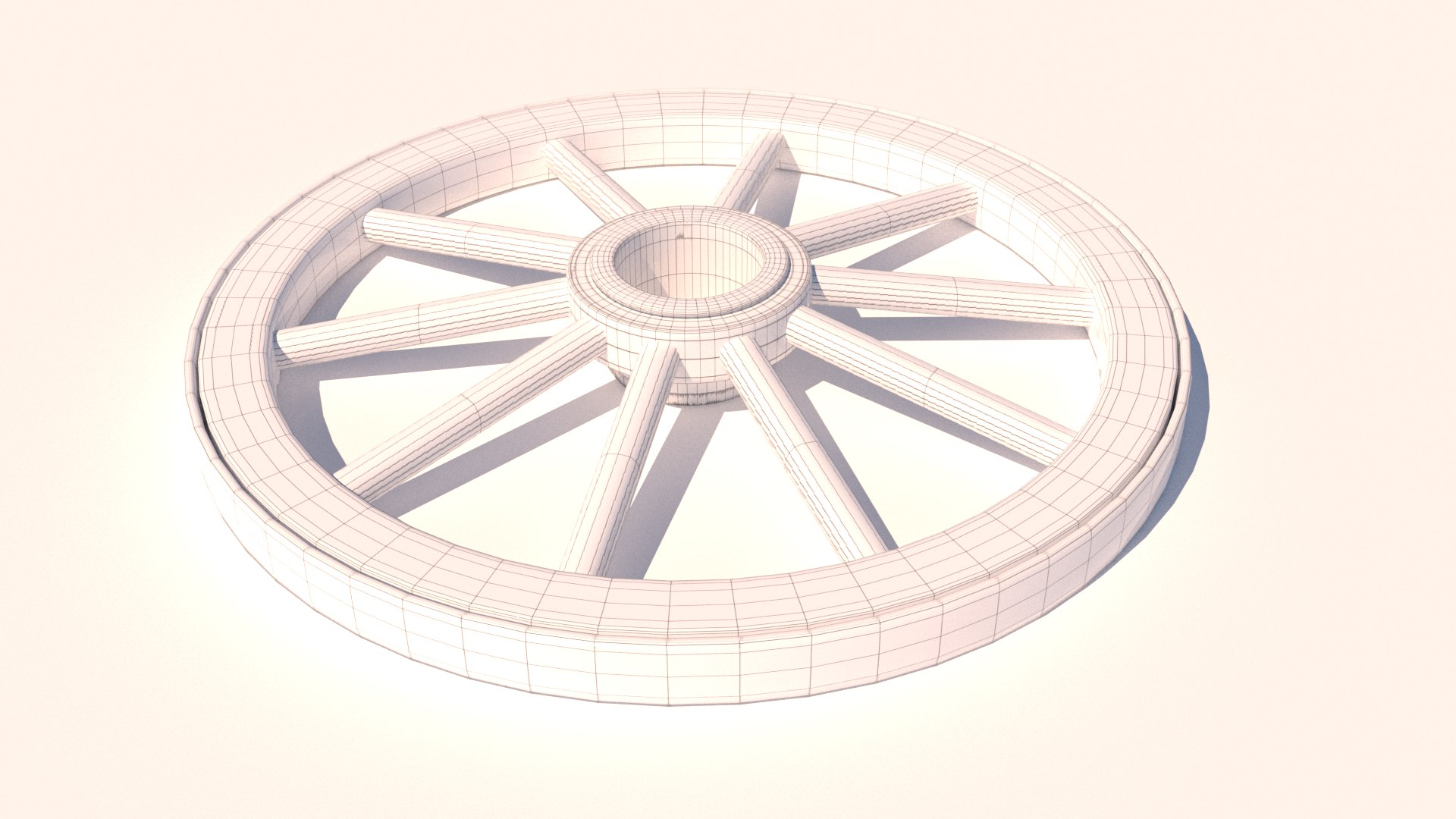 Cart Wheel 3D Model - TurboSquid 1300716