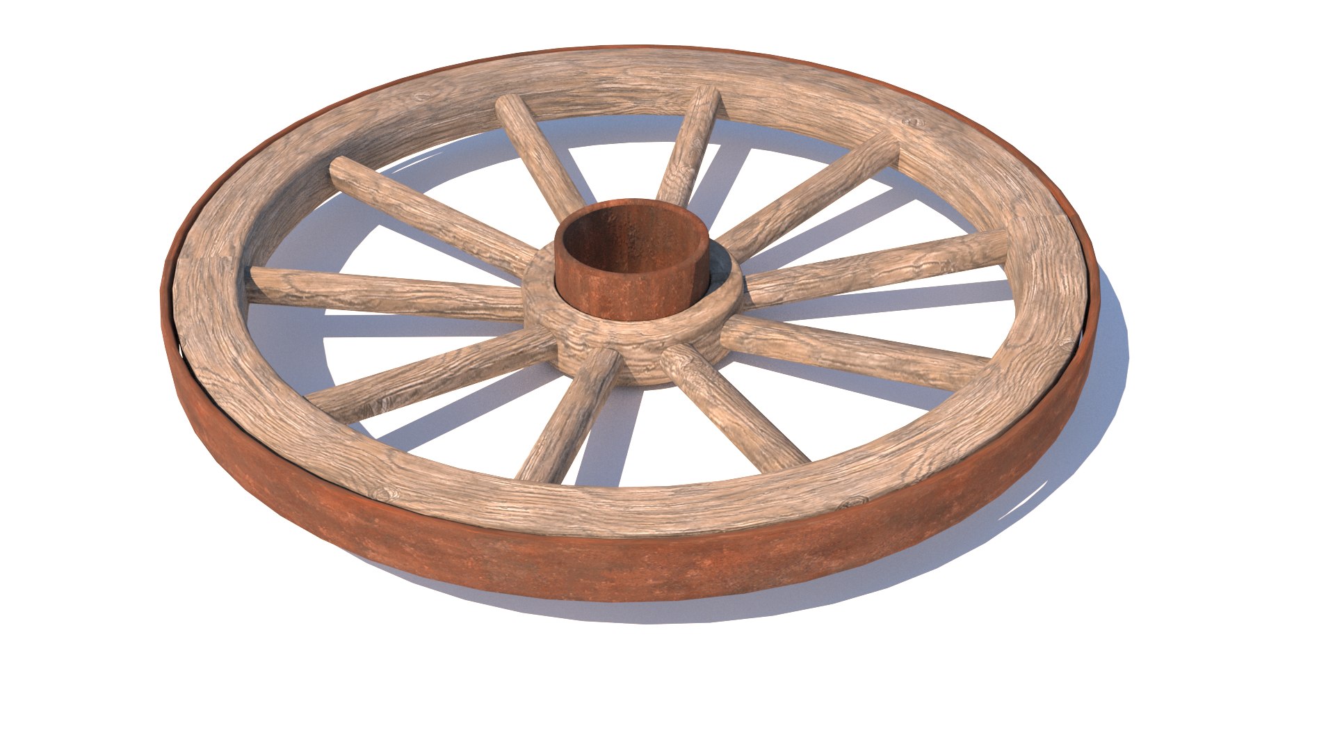 Cart Wheel 3D Model - TurboSquid 1300716