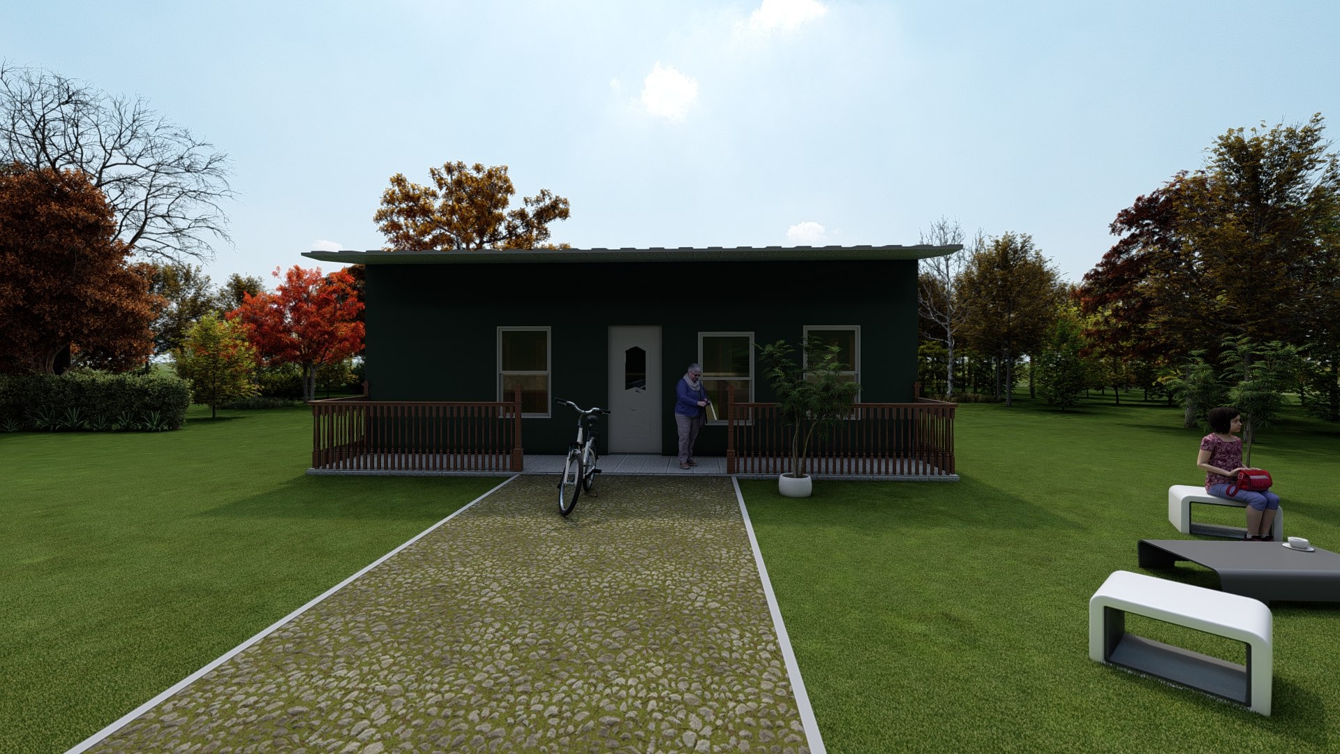 SMALL FAMILY HOUSE PLAN 3D Model - TurboSquid 2124766