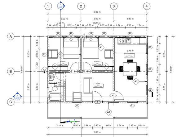 modelo 3d PLAN DE CASA FAMILIAR PEQUEÑA - TurboSquid 2124766