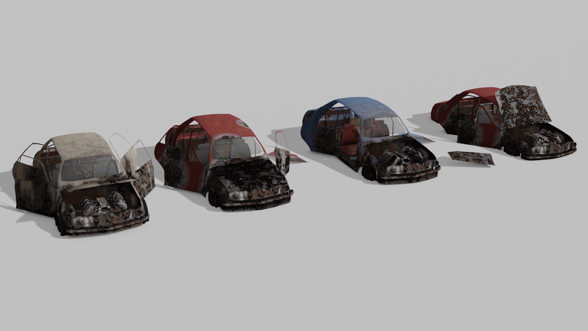 BURNED CAR Model - TurboSquid 2340729