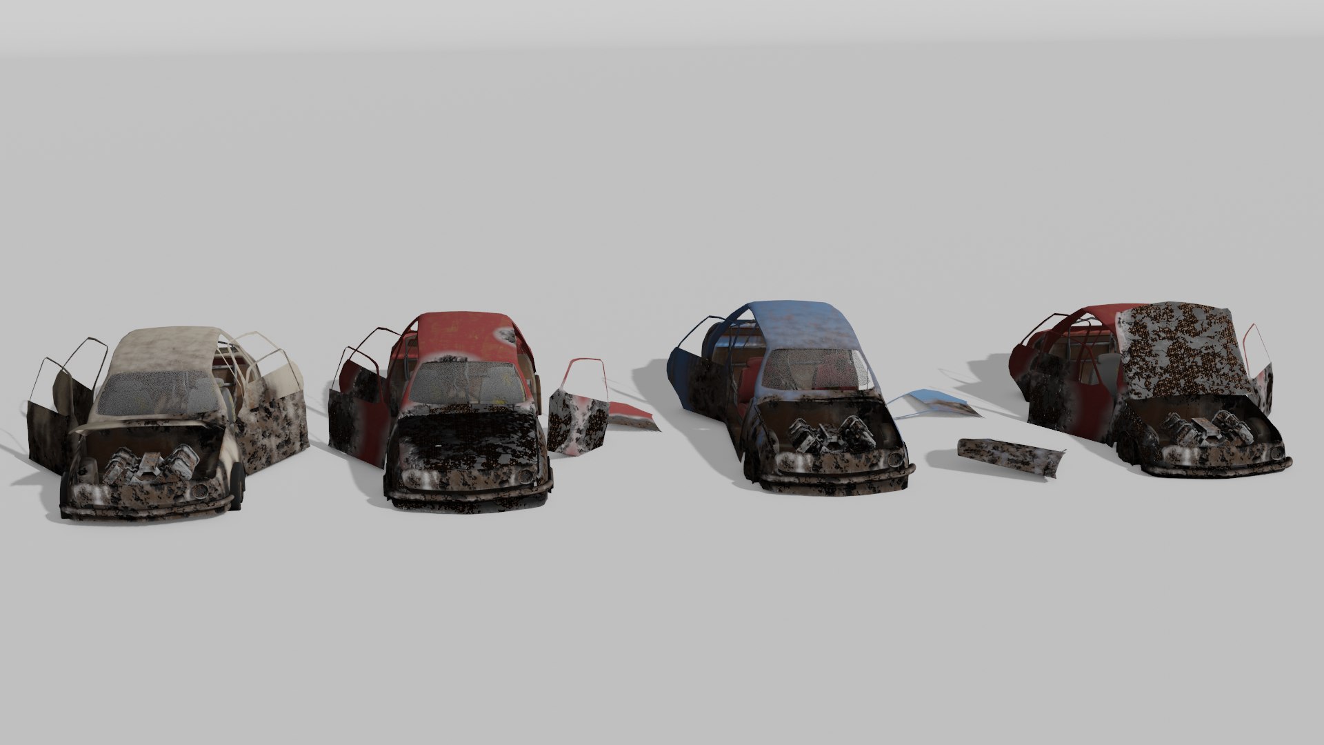 BURNED CAR Model - TurboSquid 2340729