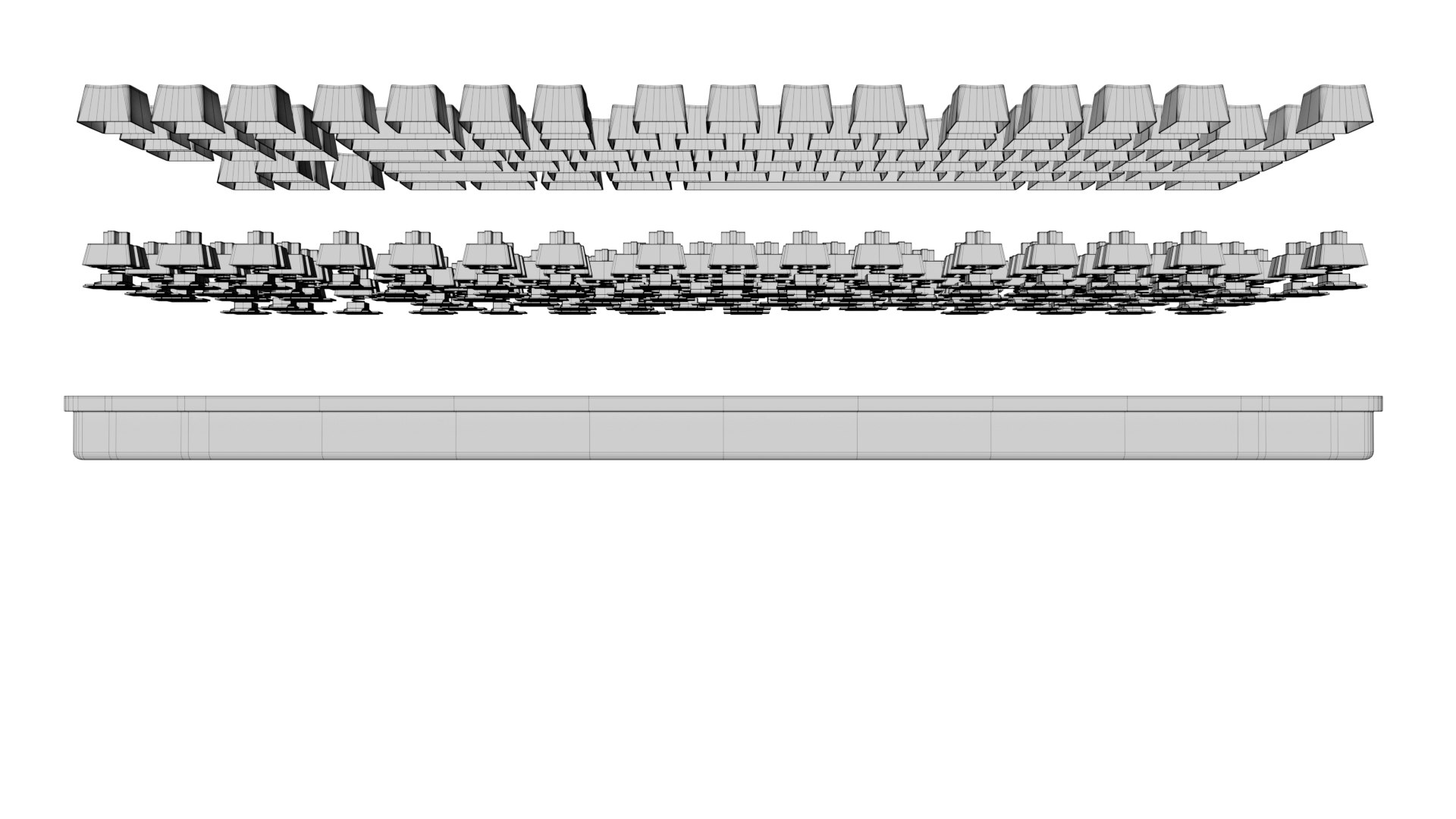 3D KeyboardDark Project One KD87A Mech - TurboSquid 2058159
