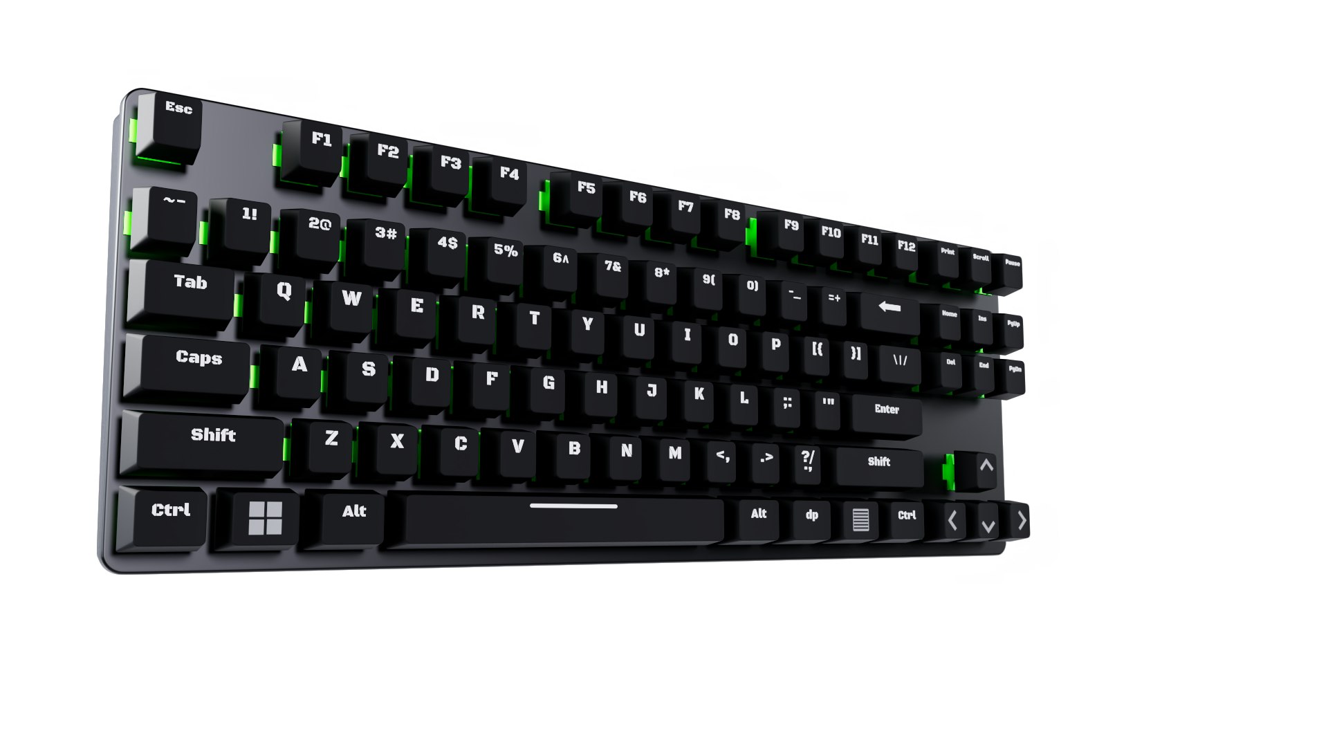 3D KeyboardDark Project One KD87A Mech - TurboSquid 2058159