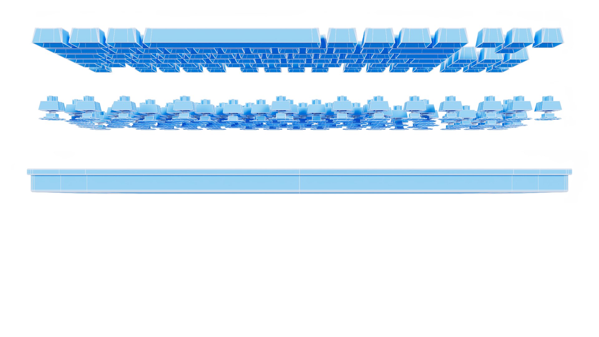 3D KeyboardDark Project One KD87A Mech - TurboSquid 2058159