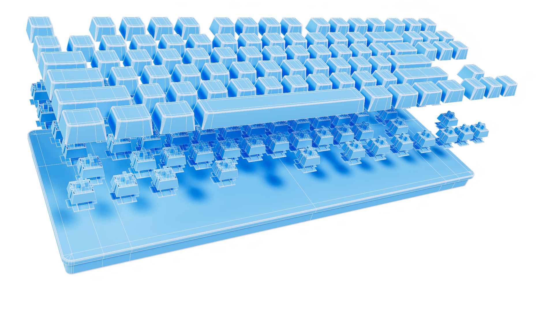 3D KeyboardDark Project One KD87A Mech - TurboSquid 2058159