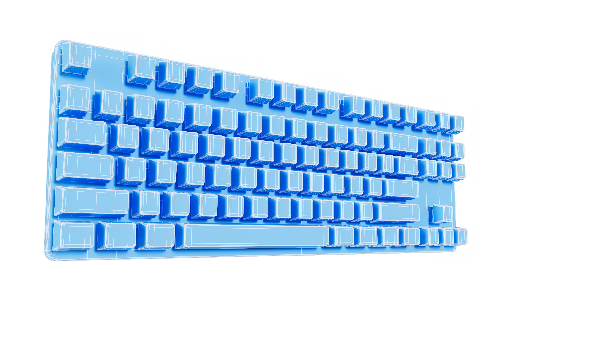 3D KeyboardDark Project One KD87A Mech - TurboSquid 2058159