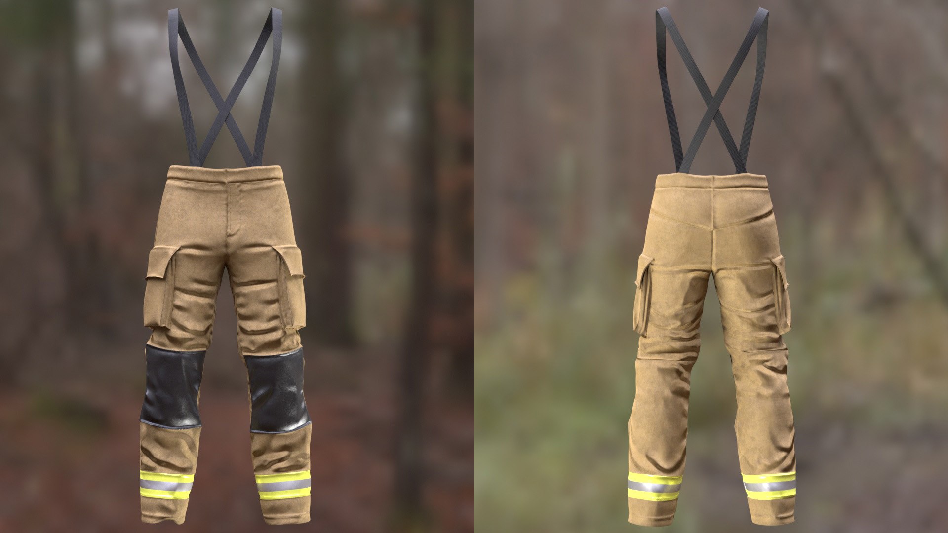 Firefighter Pants 234 - All MH Bodies UE5 Skeletons - Rigged 3D ...