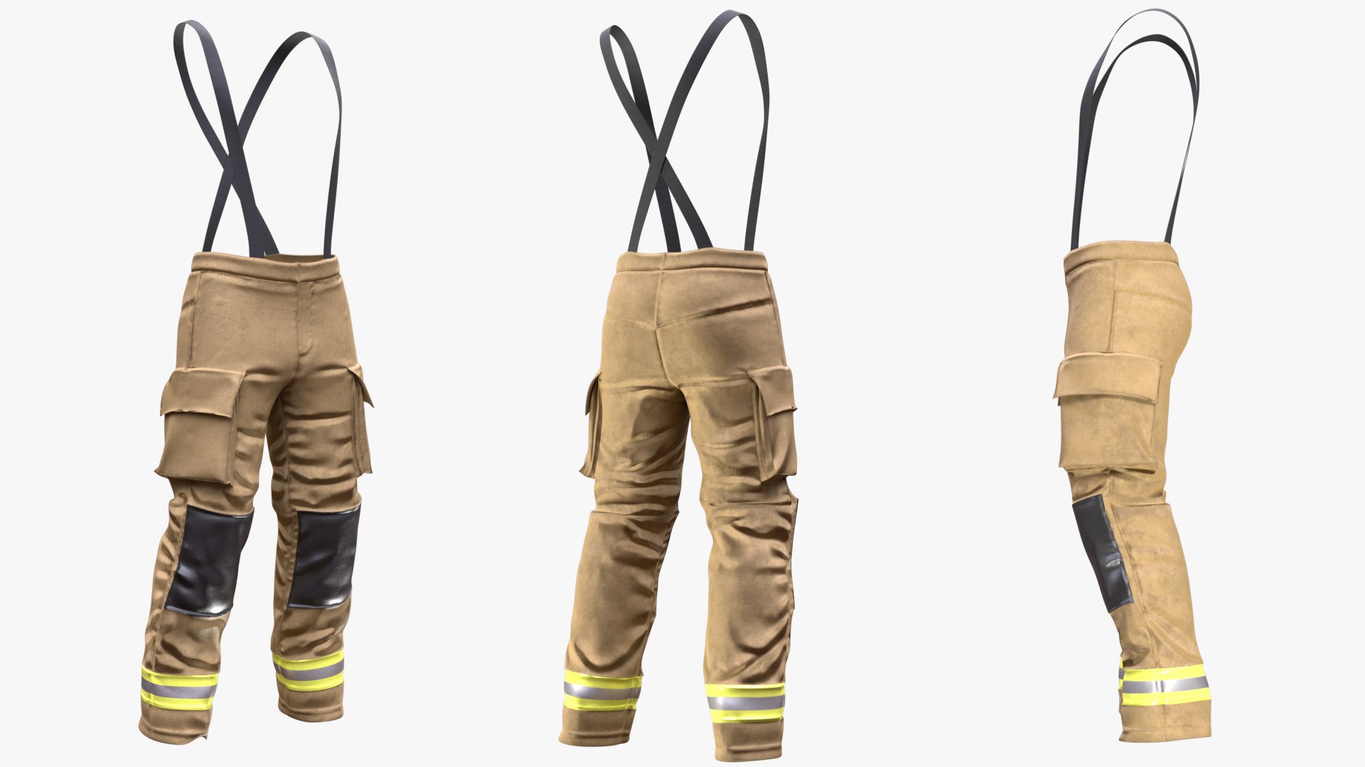 Firefighter Pants 234 - All MH Bodies UE5 Skeletons - Rigged 3D ...