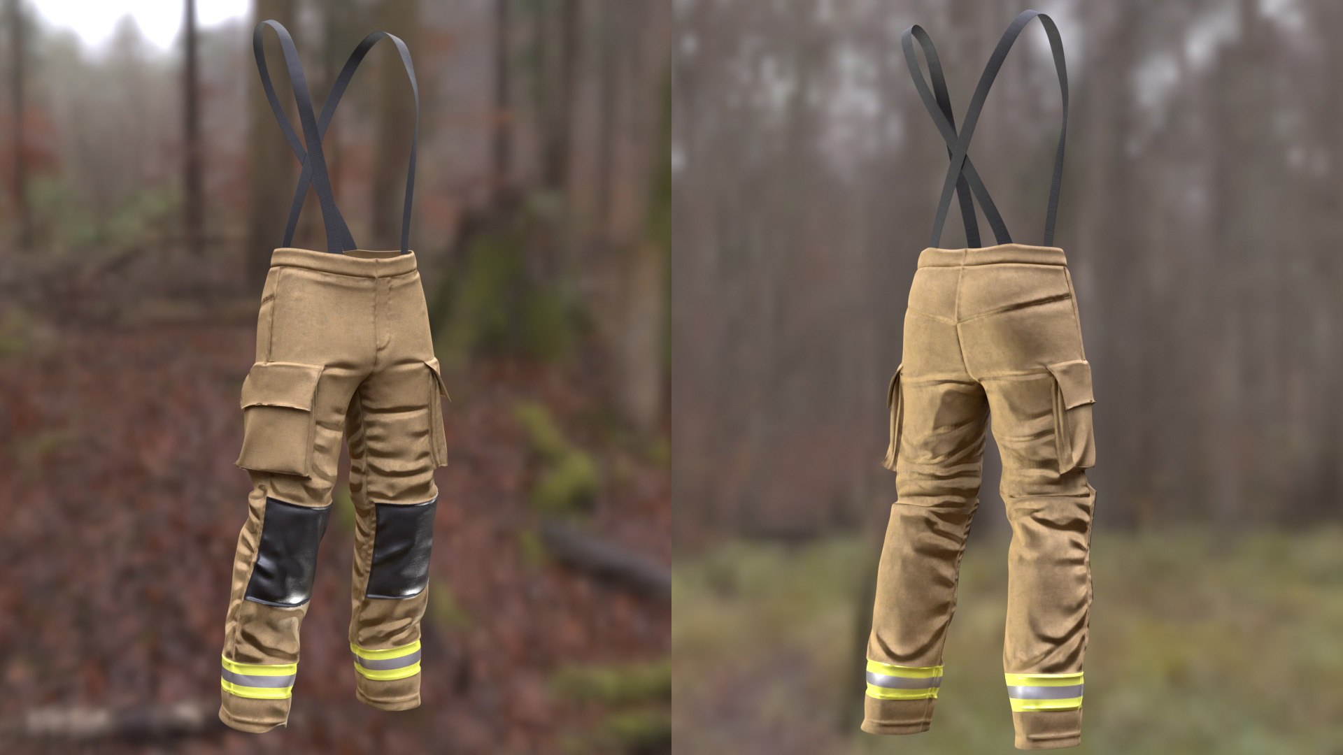 Firefighter Pants 234 - All MH Bodies UE5 Skeletons - Rigged 3D ...