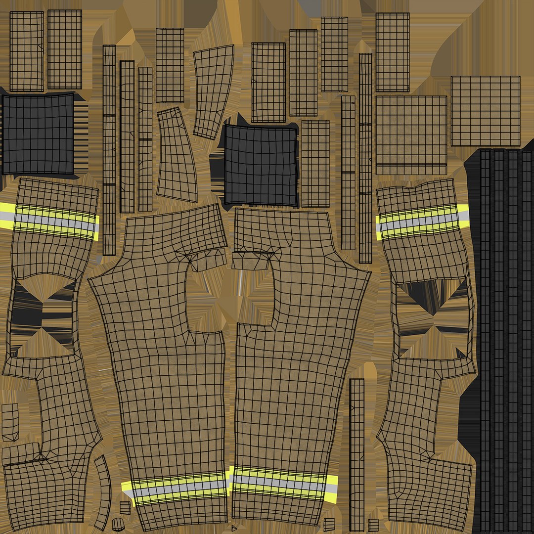 Firefighter Pants 234 - All MH Bodies UE5 Skeletons - Rigged 3D ...