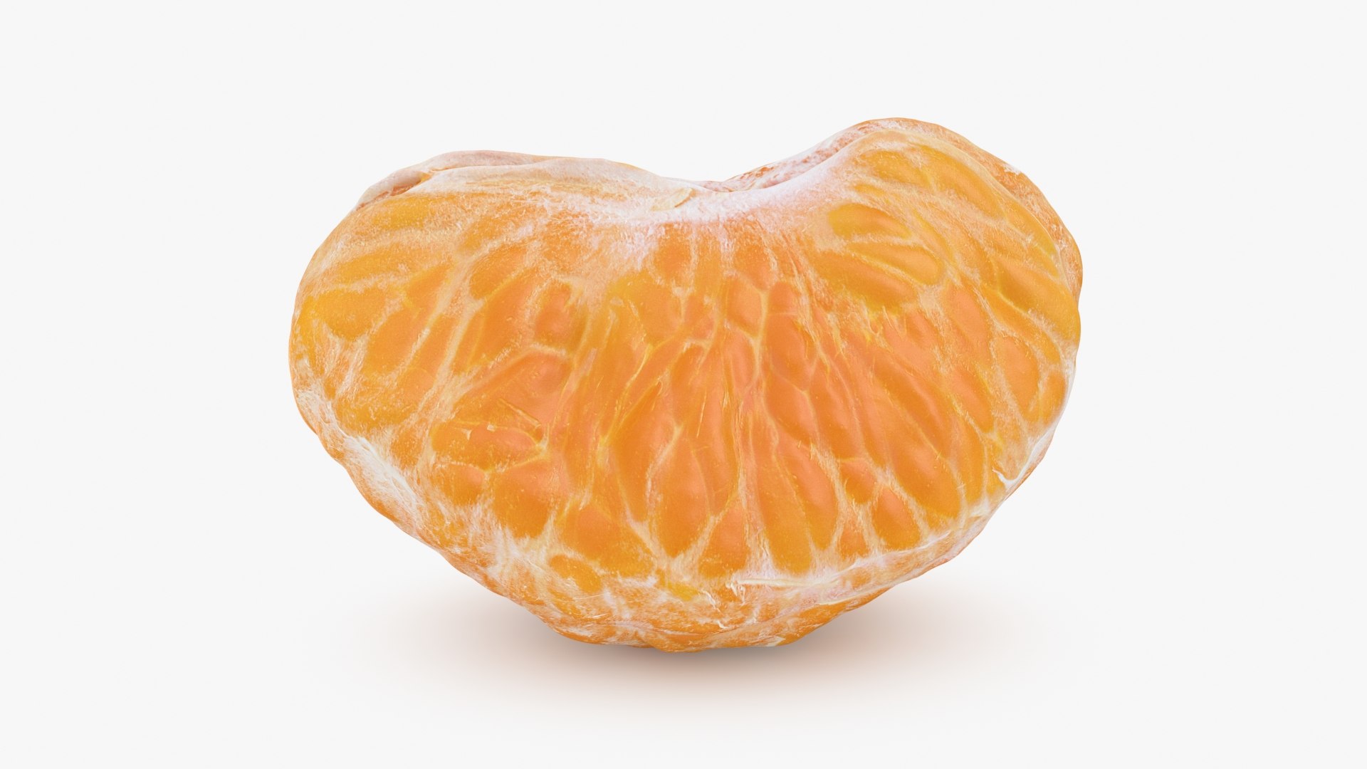 3D Two Slices Mandarin - TurboSquid 2245493