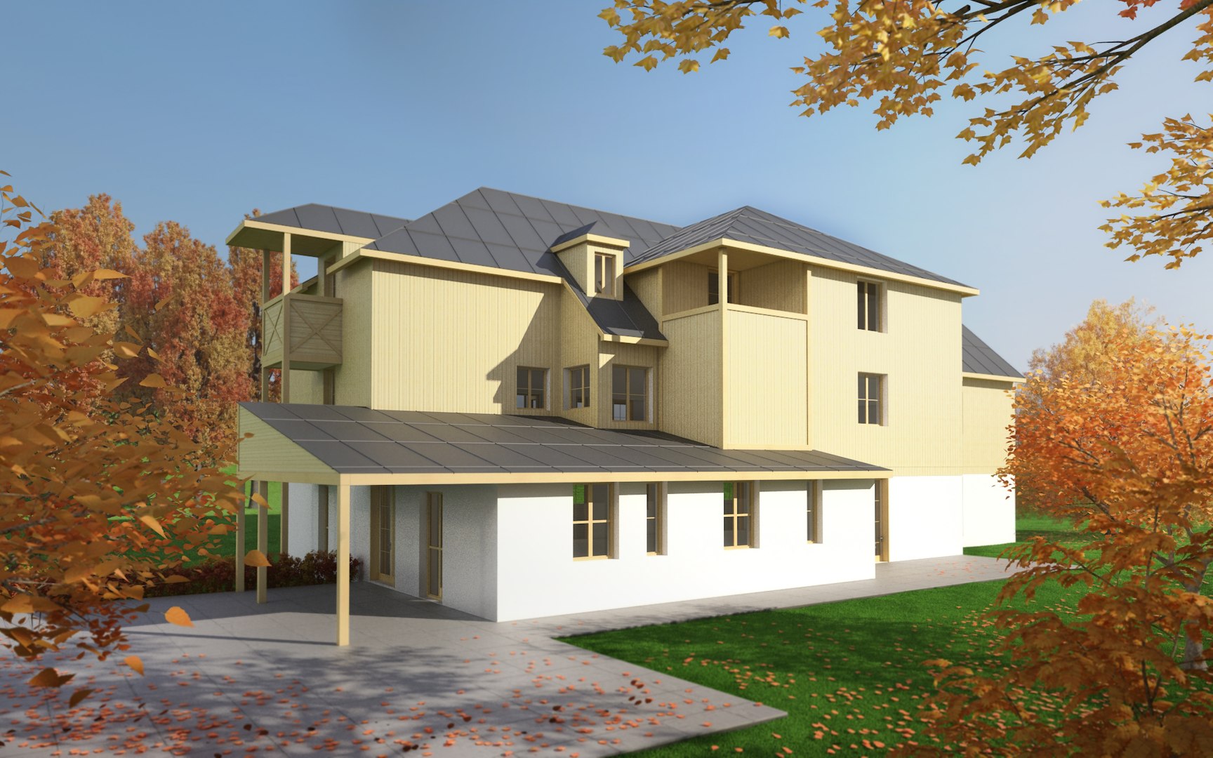 3d Model Pension Scene