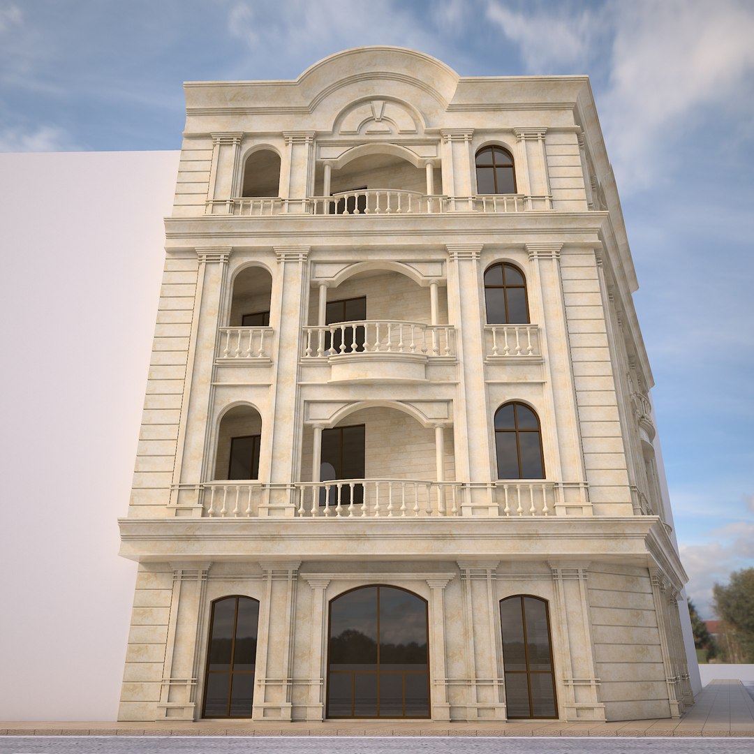 3D Residential Building Design Modeled - TurboSquid 1318681