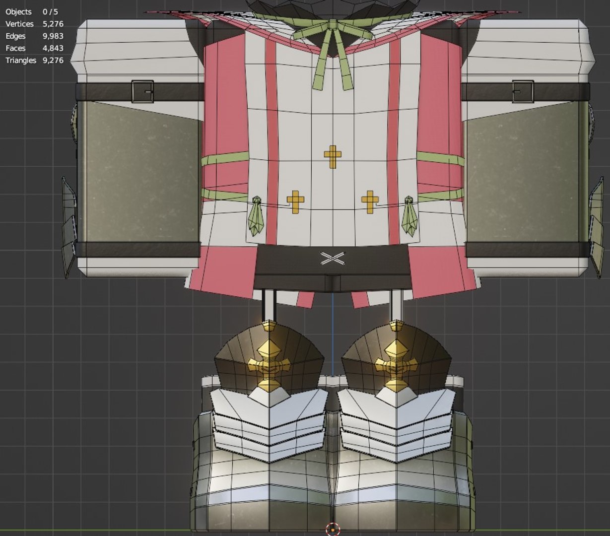 Roblox Alisha Diphda Armor Set 3D - TurboSquid 1878790