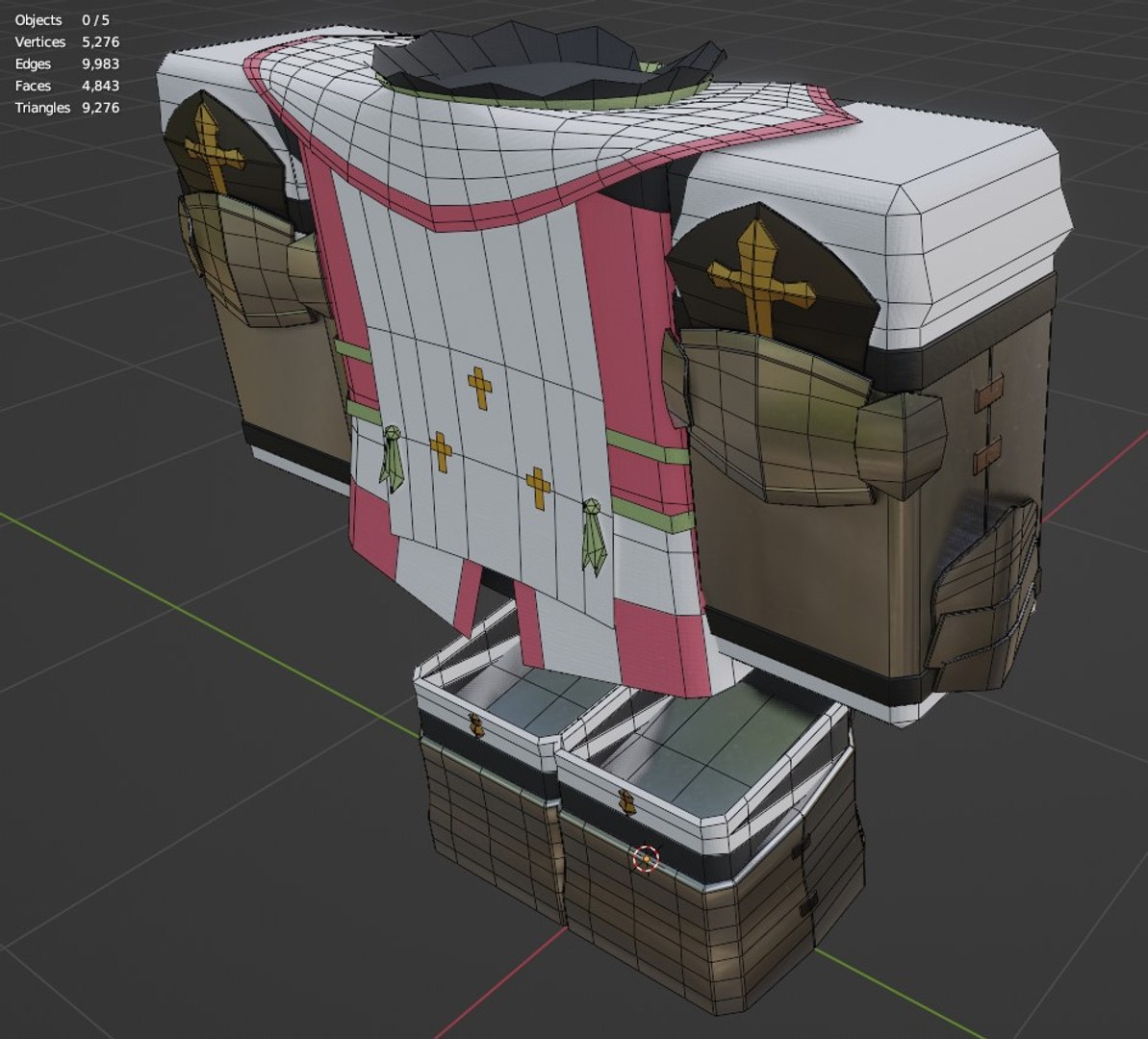 Roblox Alisha Diphda Armor Set 3D - TurboSquid 1878790