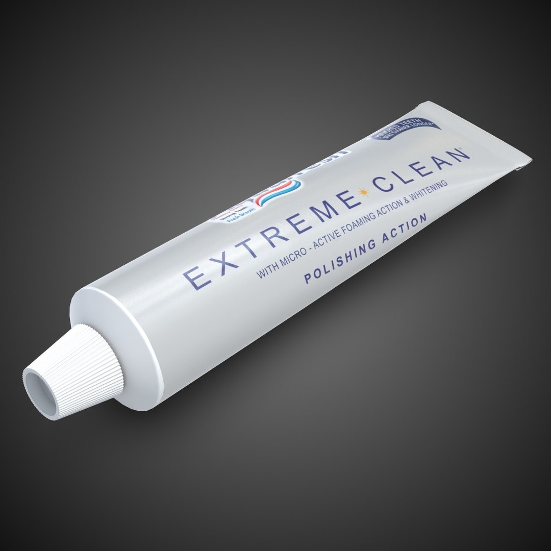 3d Tube Toothpaste 2 Model