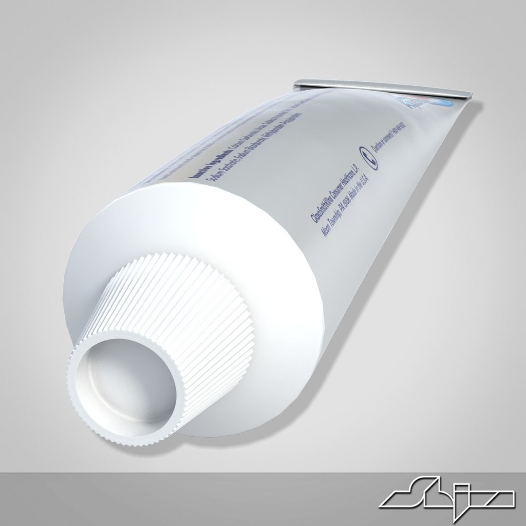 3d Tube Toothpaste 2 Model