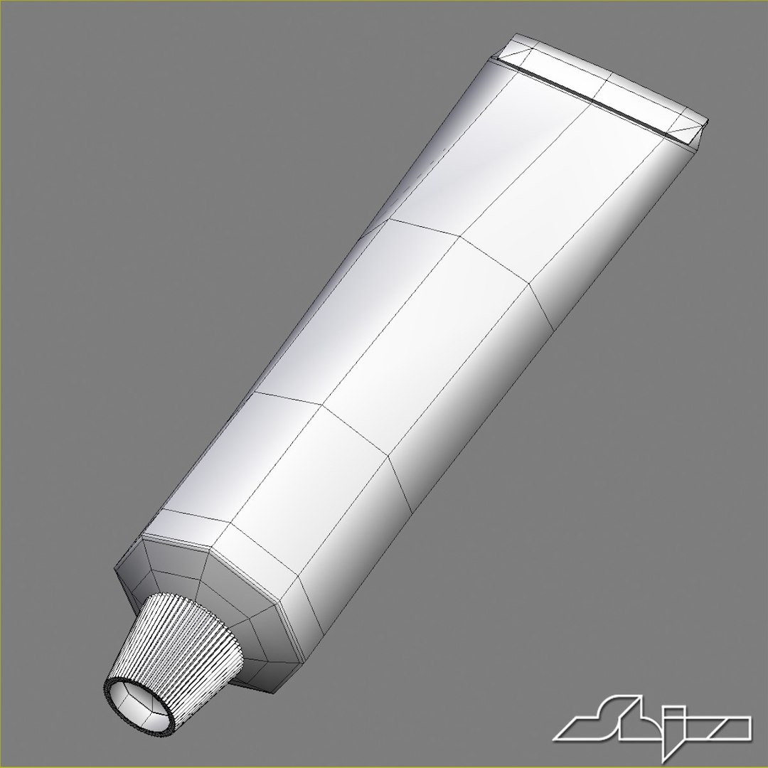3d Tube Toothpaste 2 Model