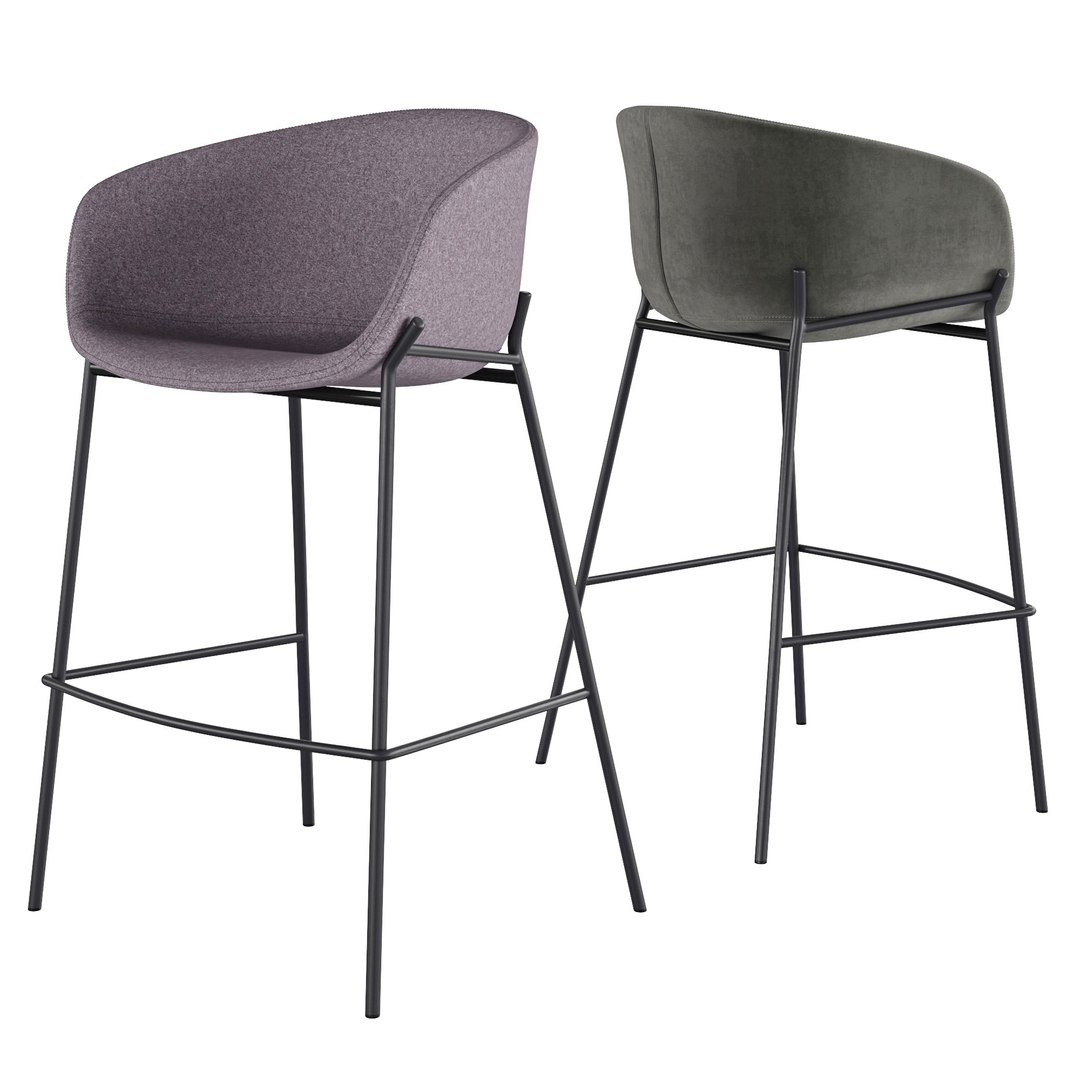 3D Bar stool Zadine CC1081JU03 - TurboSquid 1757090