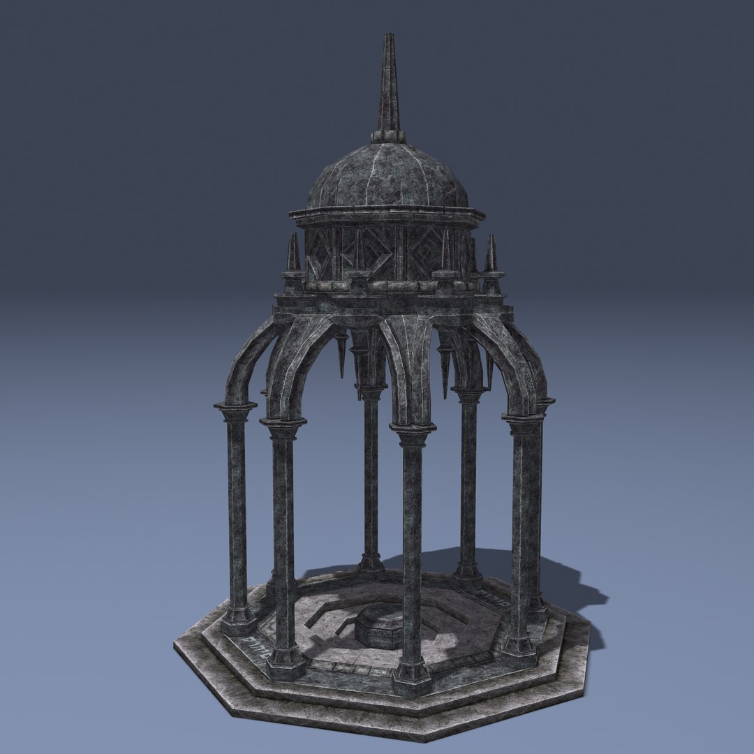 Ancient Pavilion Gothic 3d Model